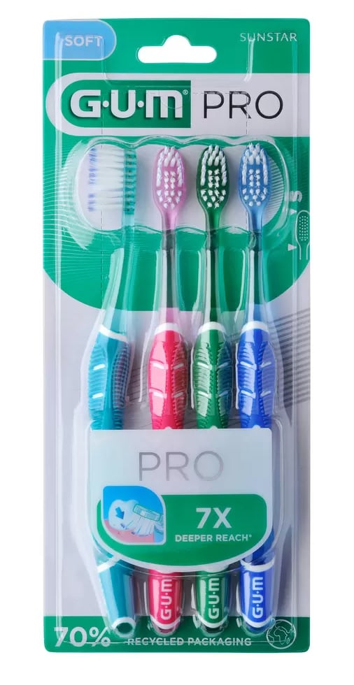 Köp GUM Technique Pro Soft 4 st | Apohem