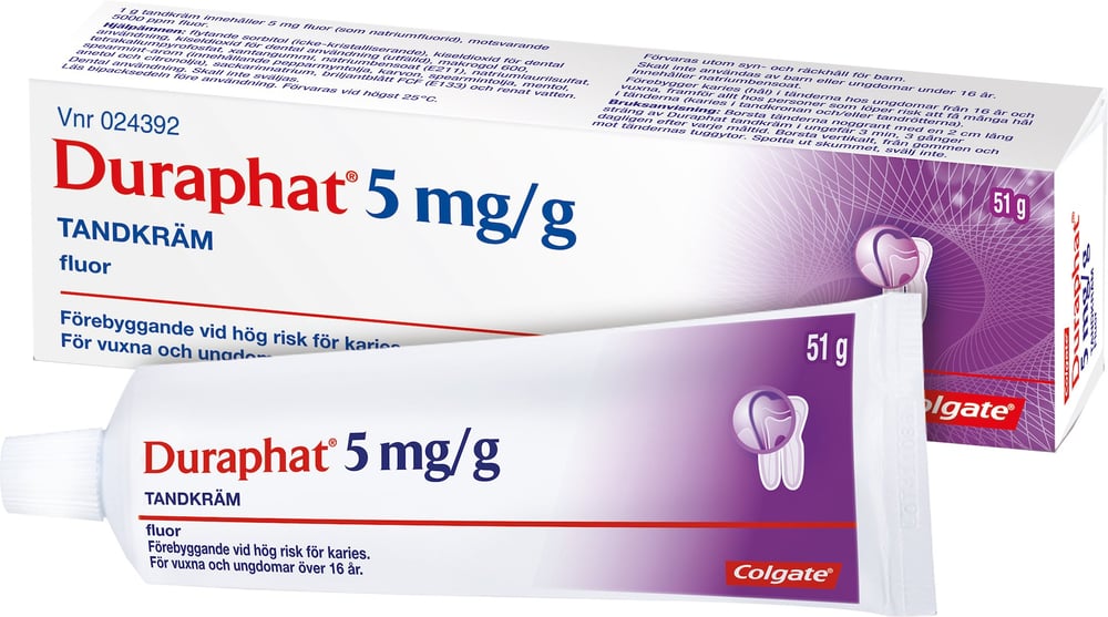 Köp Colgate Duraphat 5 mg/g Tandkräm 51 g | Apohem