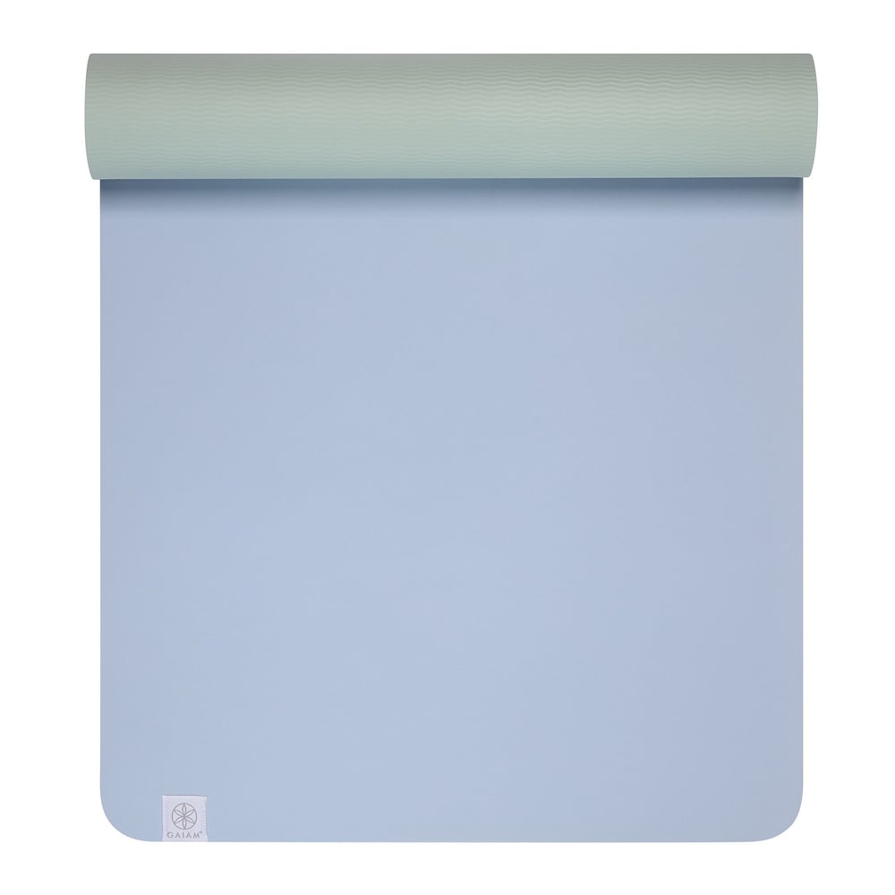 Köp GAIAM Tpe Chambray Sea Salt Yoga Mat 6mm | Apohem