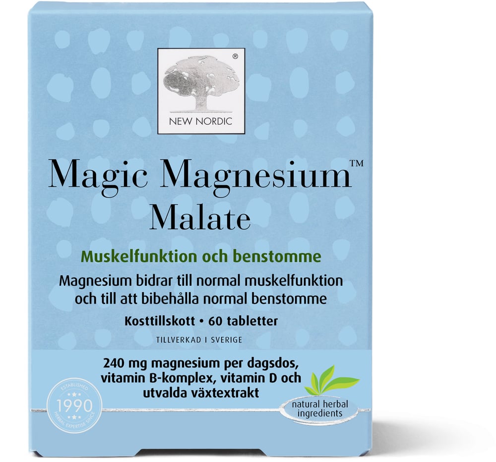 Köp New Nordic Magic Magnesium Malate 60 tabletter | Apohem