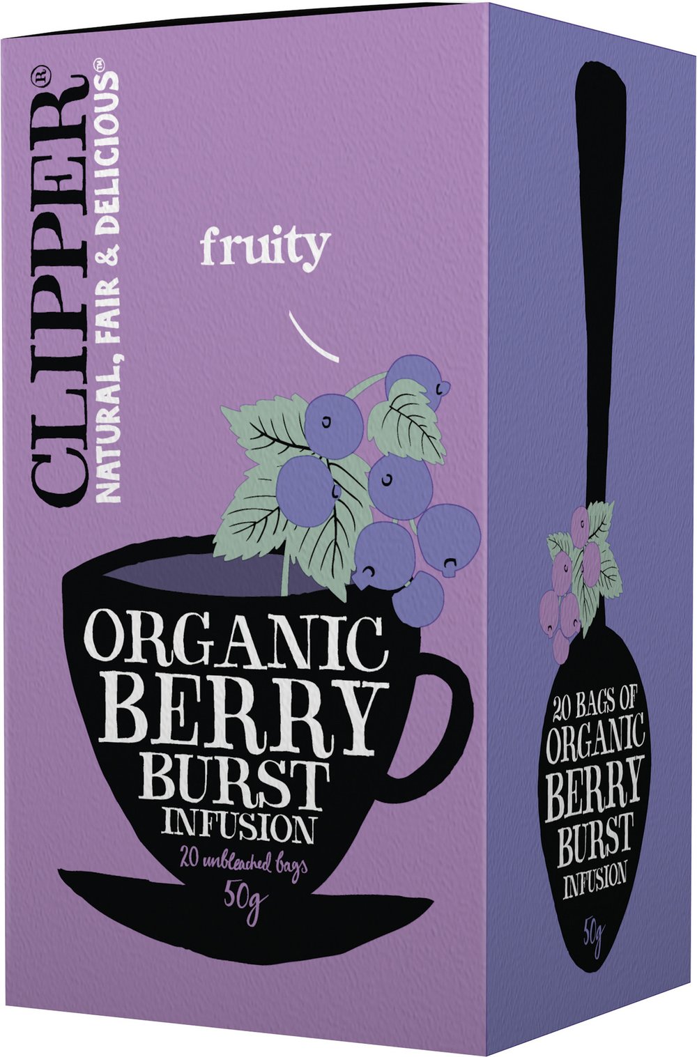 Köp Clipper Berry Burst Organic Wild Berry Infusion 50g | Apohem