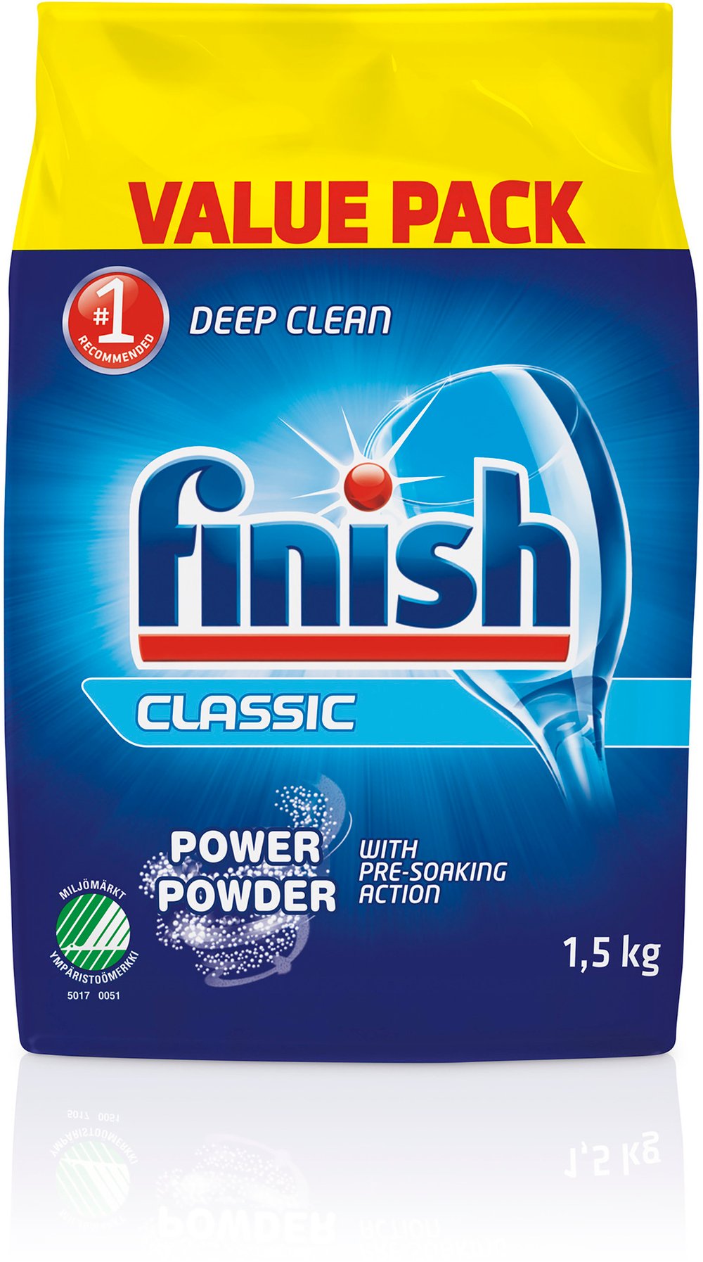 Köp finish Classic Power Powder Maskindiskpulver 1,5 kg | Apohem
