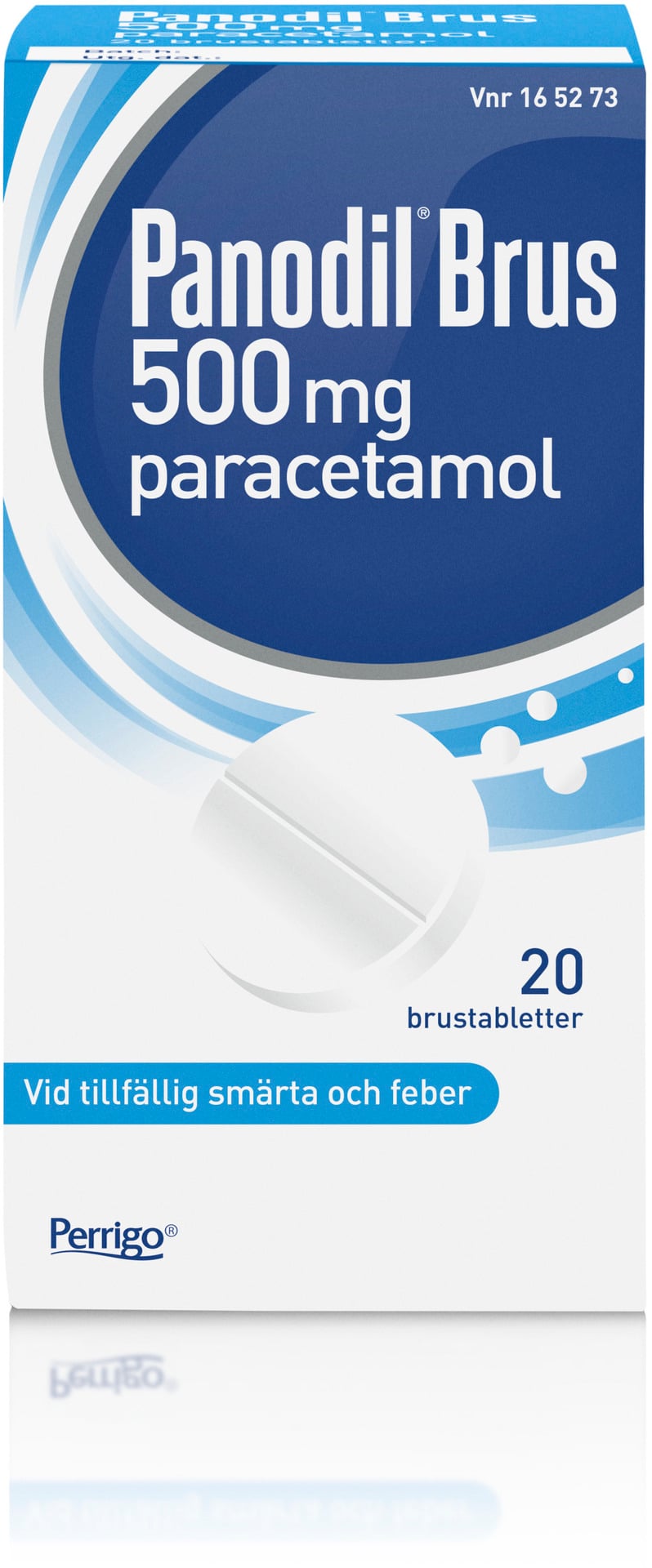 Köp Panodil Brus 500mg paracetamol 20 brustabletter | Apohem