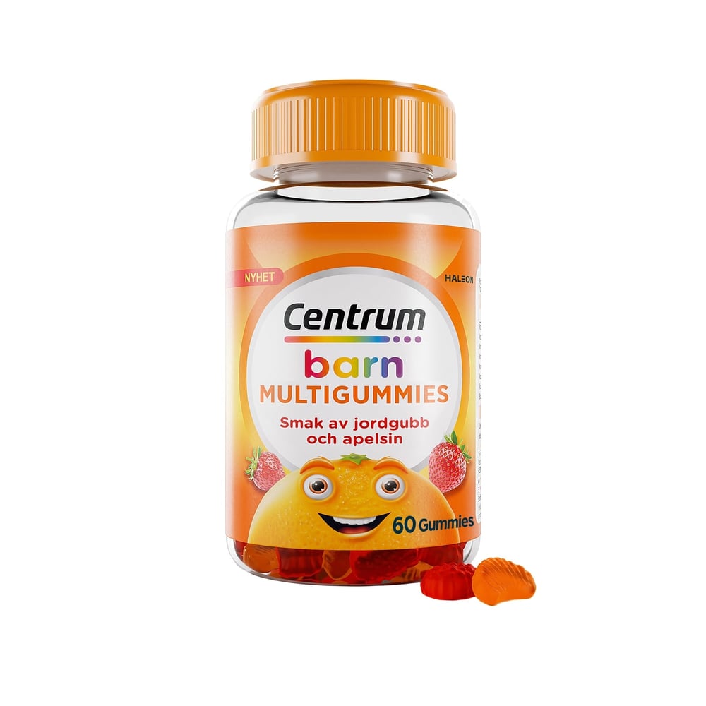 Köp Centrum Barn Multivitamin Gummies Jordgubb & Apelsin 60 | Apohem