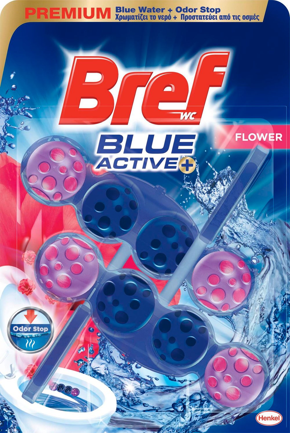 Köp Bref Blue Active Flower WC Duo 2 st 100 g | Apohem