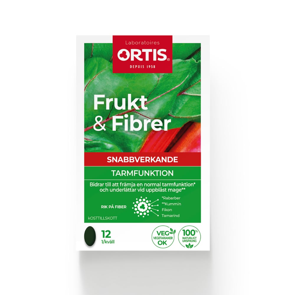 Köp Frukt & Fibrer Forte 12 tabletter | Apohem