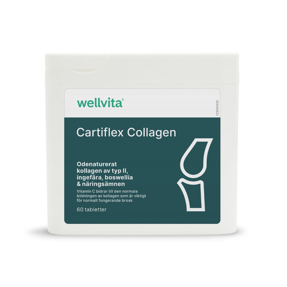 Köp Wellvita Cartiflex Collagen 60 tabletter | Apohem
