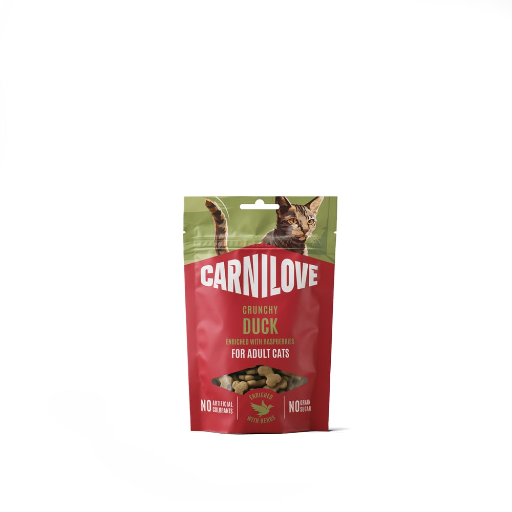 Köp Carnilove Cat Crunchy Snack Duck Enriched with Raspberri | Apohem