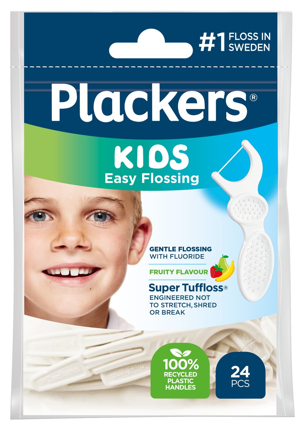 Köp Plackers Kids Easy Flossing Tandtrådsbygel 24 st | Apohem