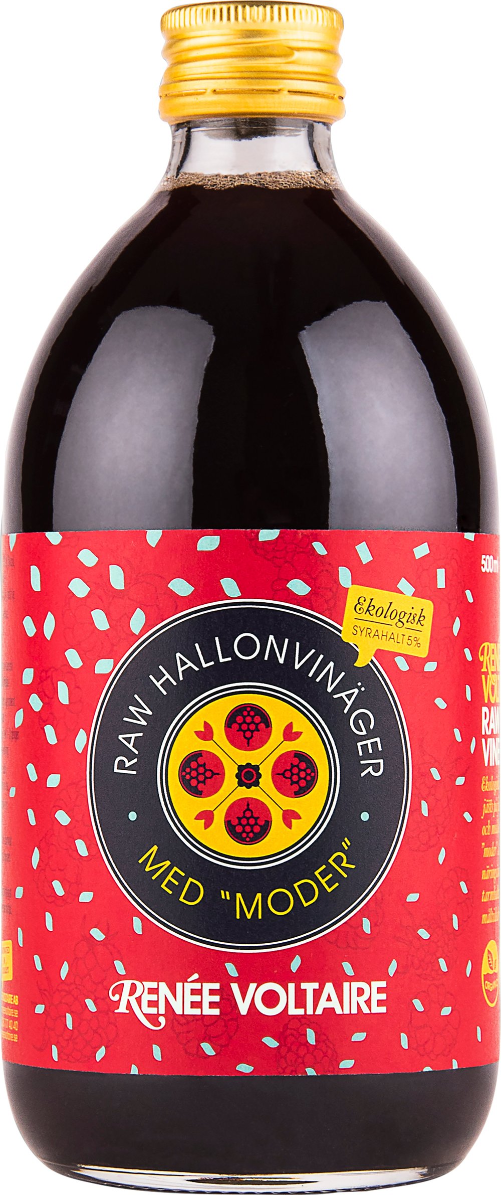 Köp Renée Voltaire Raw Hallonvinäger Med Moder 500 ml | Apohem