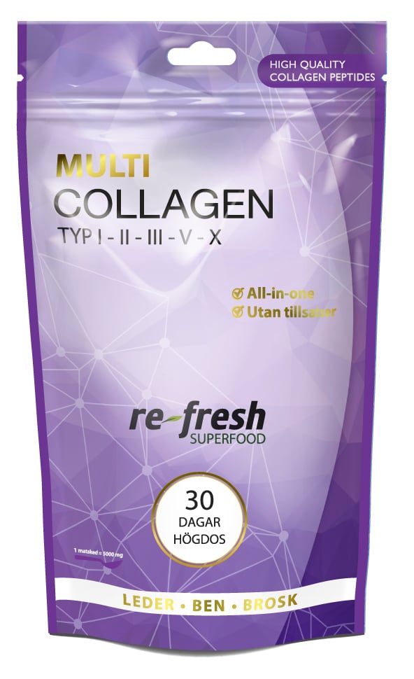 Köp Re-fresh Superfood Multi Collagen 30 Dagar Högdos | Apohem