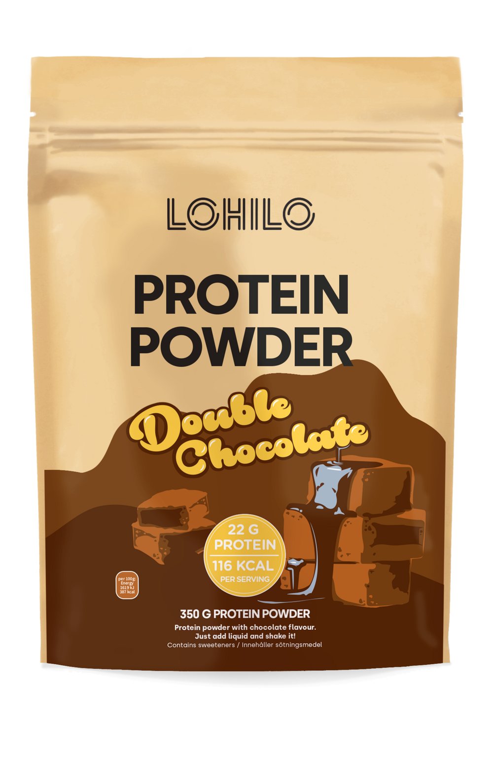 Köp LOHILO Protein Double Chocolate 350g | Apohem