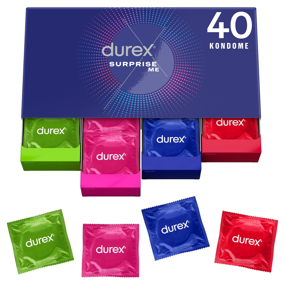 Köp Durex Surprise Me Deluxe Mix Kondomer 40 st | Apohem