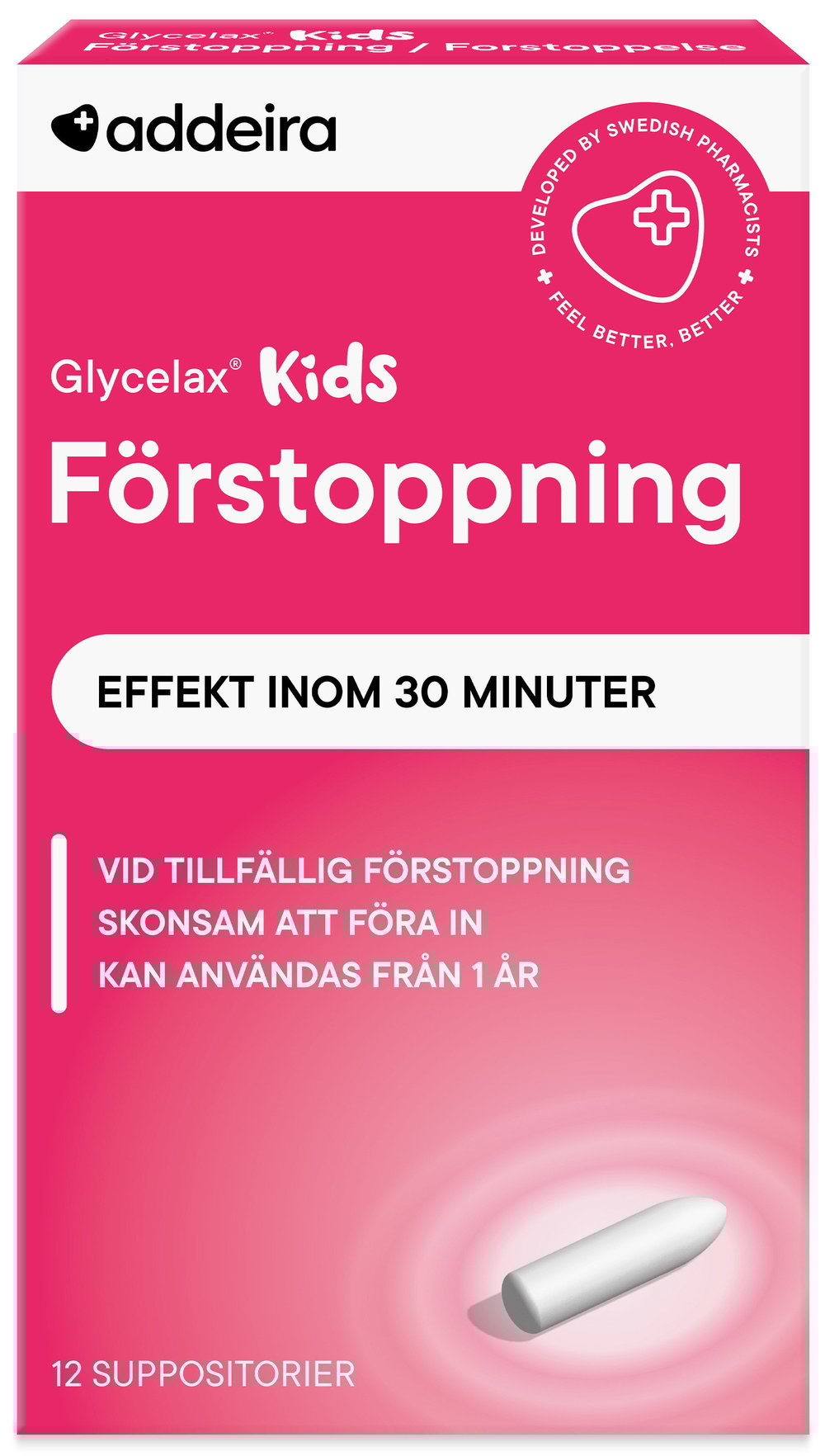 Köp addeira Glycelax Kids Förstoppning 12 suppositorium | Apohem