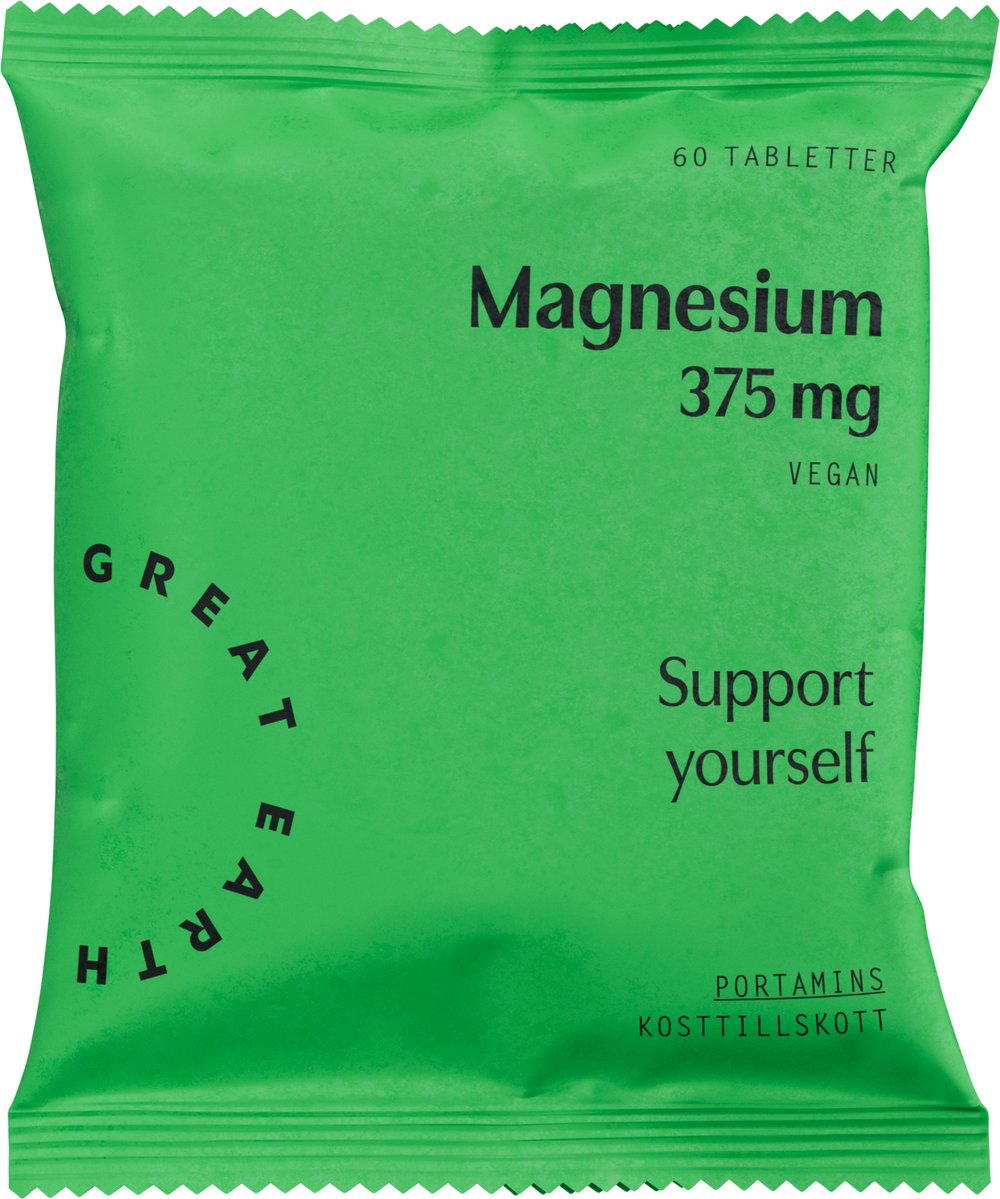 Köp Great Earth Magnesium 375 mg Refill 60 tabletter | Apohem