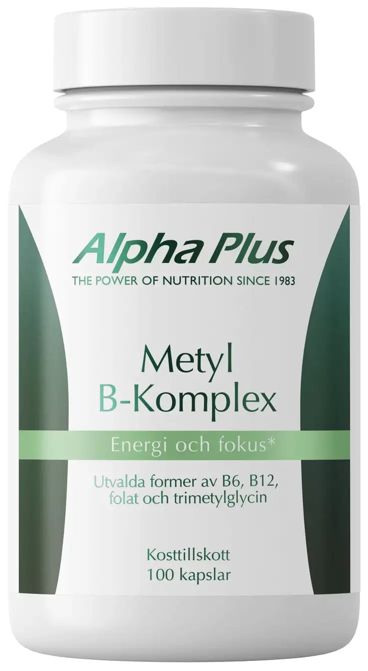 Köp Alpha Plus Metyl B-komplex Energi & Fokus 100 kapslar | Apohem