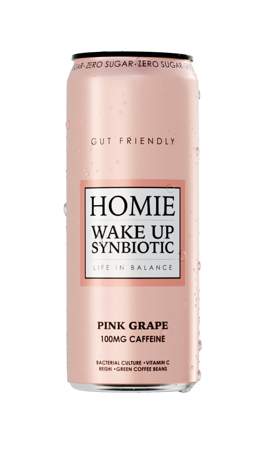 Köp HOMIE Wake Up Synbiotic Pink Grapefruit 330 ml | Apohem