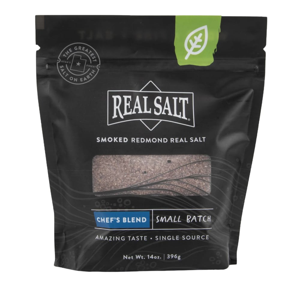 Köp Redmond Real Salt Chef's Blend Smoked Salt Pouch 397 g | Apohem