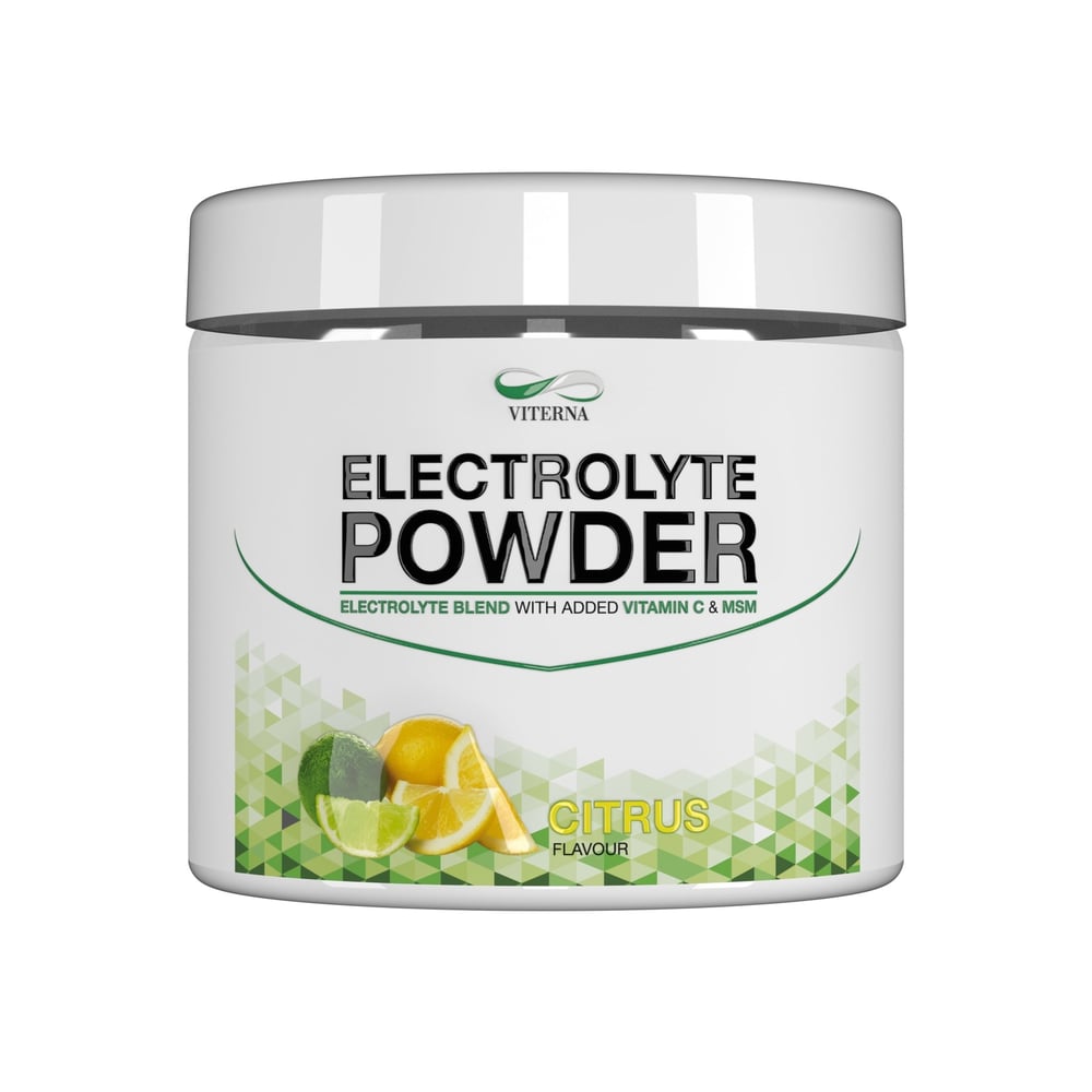 Köp Viterna Electrolyte Powder Citrus Vegan 120 g | Apohem