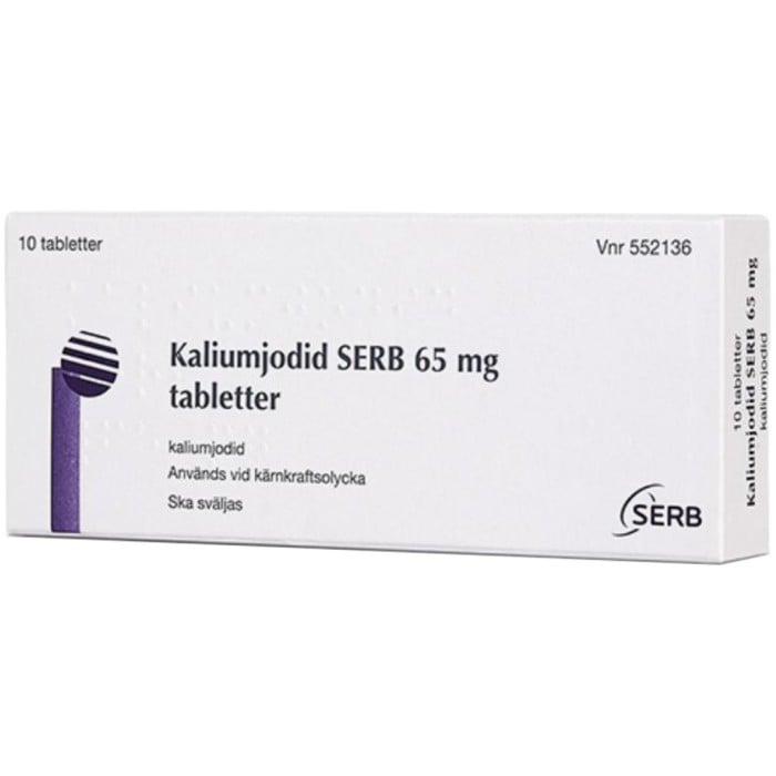 Köp SERB Kaliumjodid SERB 65 mg 10 tabletter | Apohem