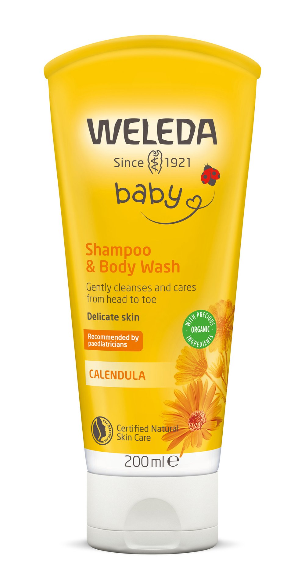 Köp Weleda Calendula Shampoo & Body Wash 200 ml | Apohem