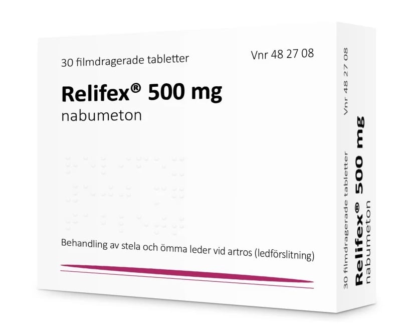 Köp Relifex 500mg 30 filmdragerade tabletter | Apohem