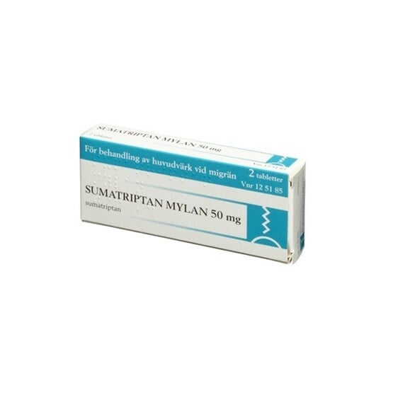 Köp Mylan Sumatriptan Mylan 50 mg 2 tabletter | Apohem