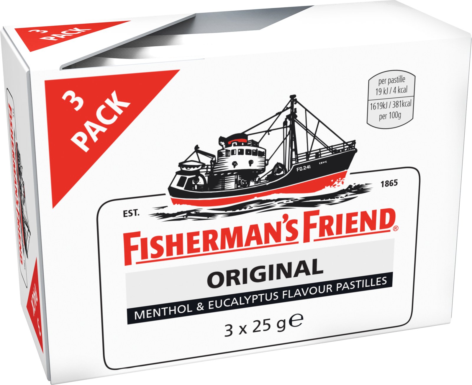 Köp Fisherman's Friend Original 3 x 25 g | Apohem