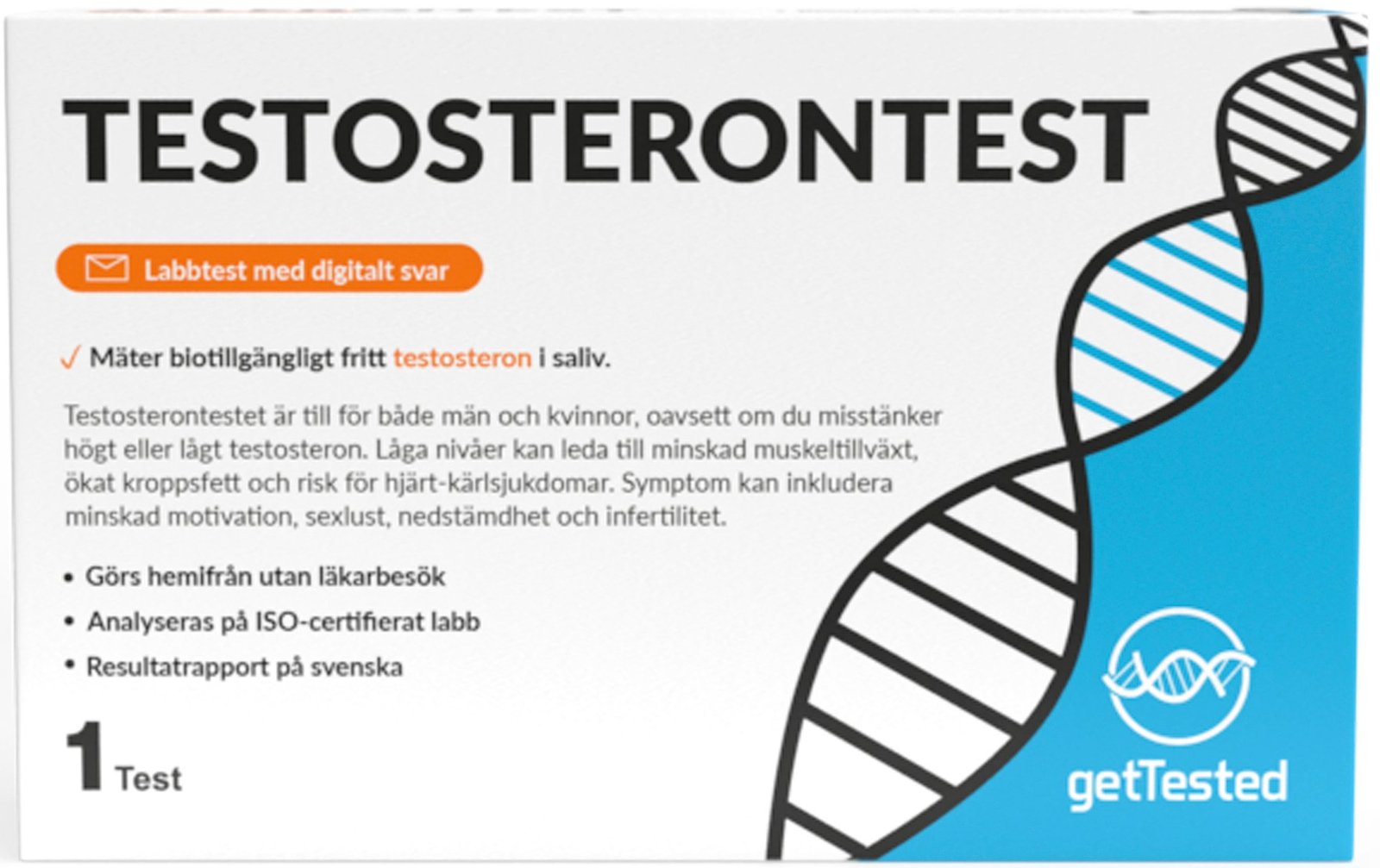 Köp Get Tested Testosterontest (Labbtest) | Apohem