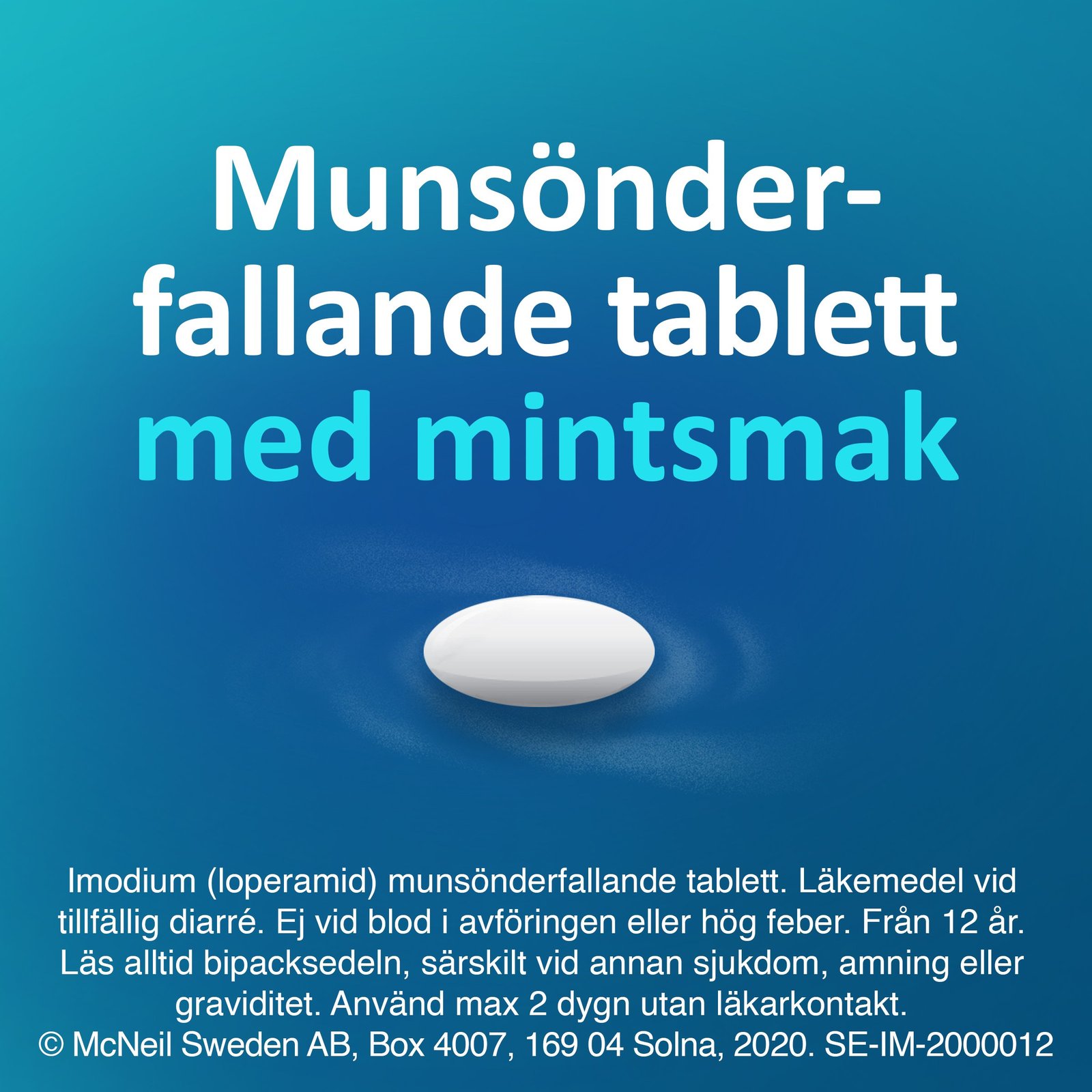 Köp Imodium Munsönderfallande Tabletter 2mg 12 st | Apohem