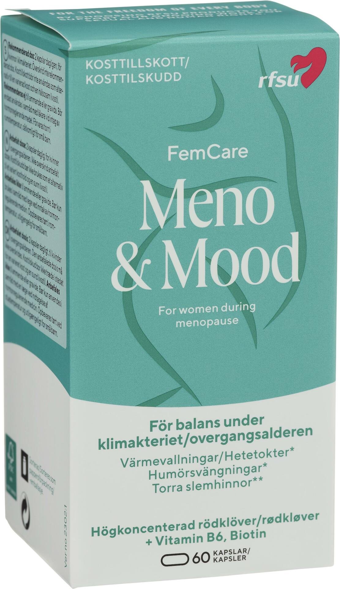 Köp RFSU FemCare Meno & Mood 60 kapslar | Apohem