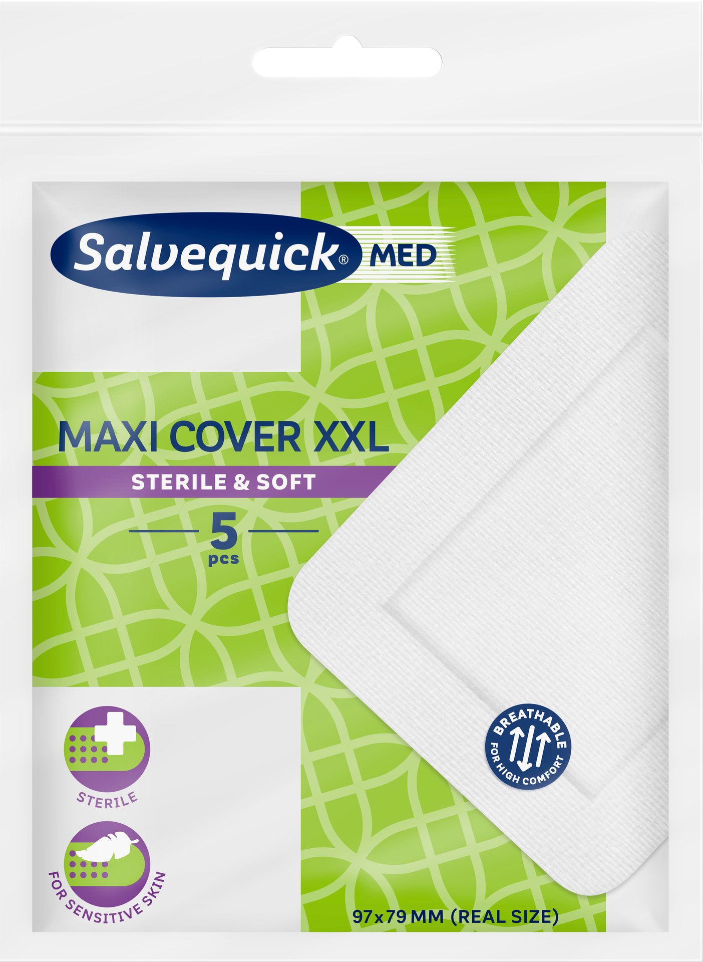Köp Salvequick Plåster med maxi cover XXL 5 st | Apohem