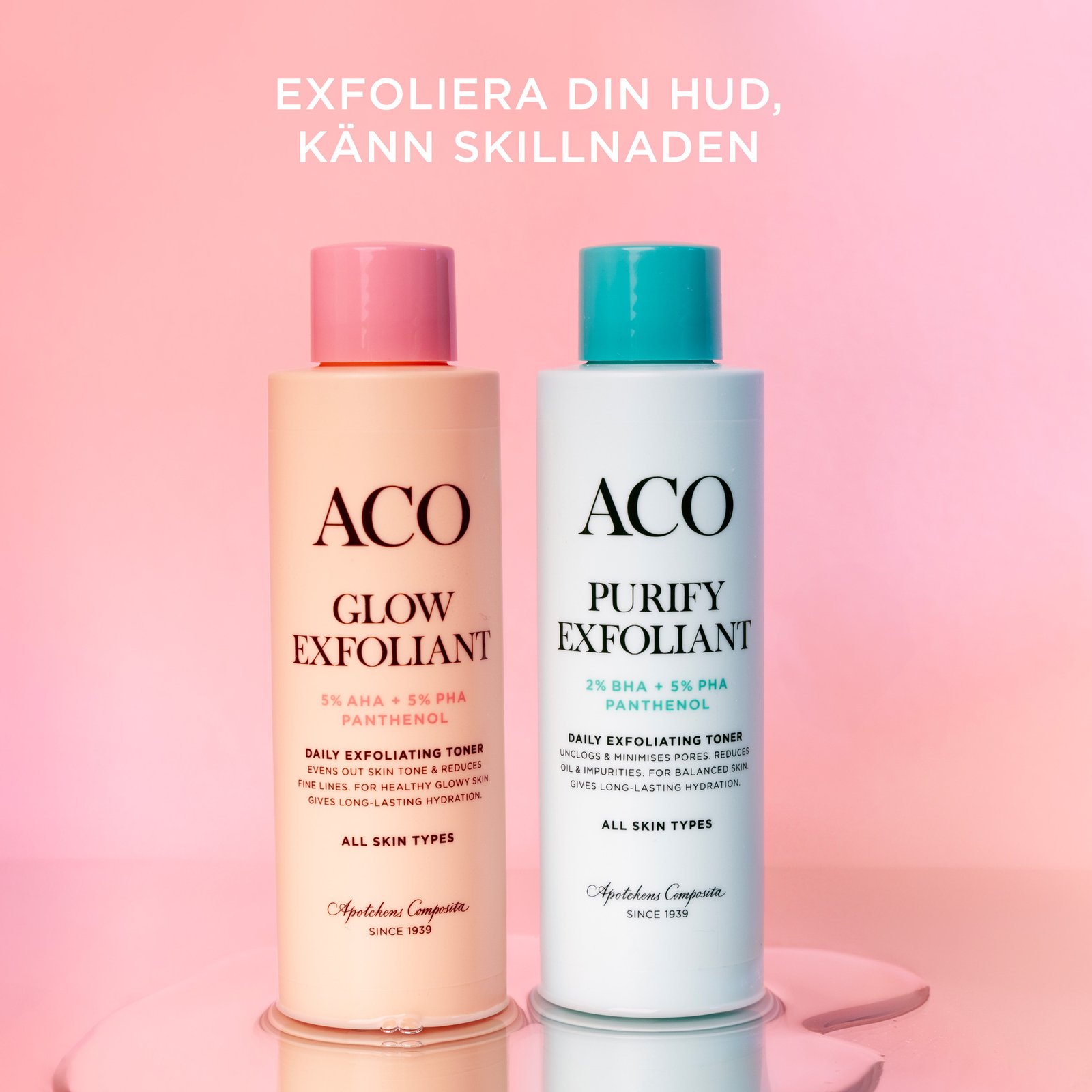 Köp ACO Face Glow Exfoliant Toner 150 ml | Apohem