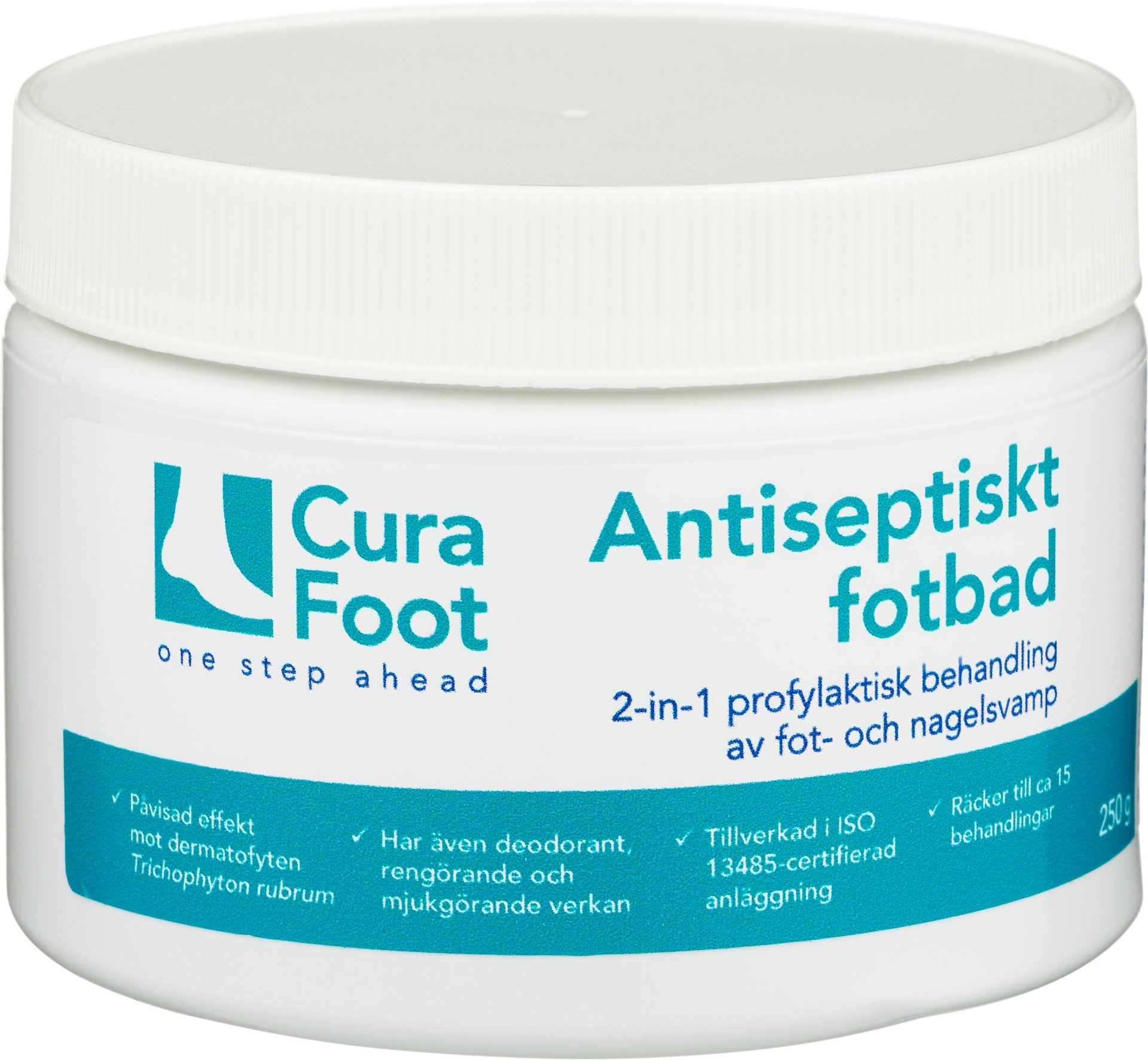Köp CuraFoot Antiseptiskt Fotbad 250 g | Apohem