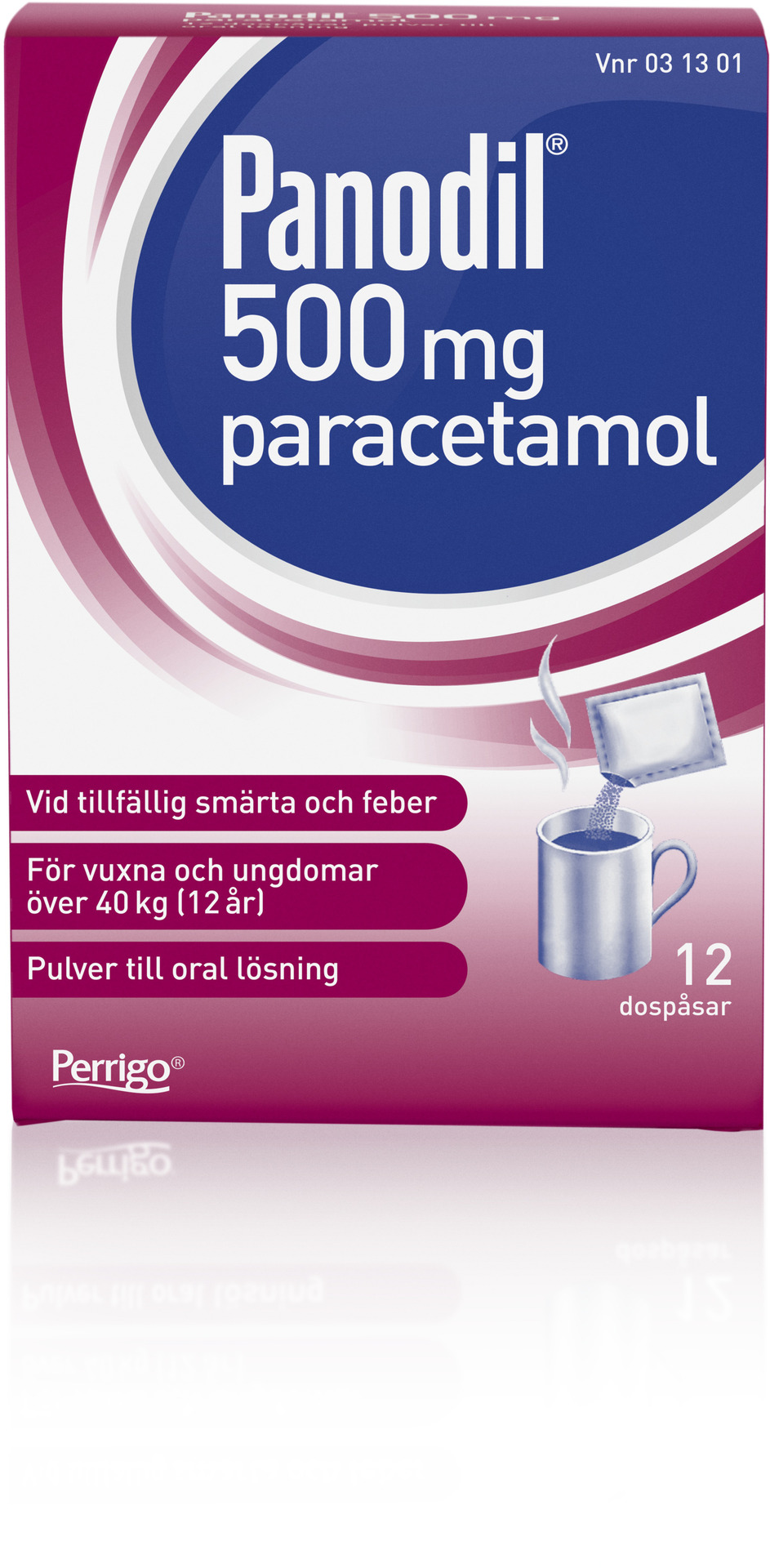 Köp Panodil 500 mg Pulver Oral Lösning 12 st | Apohem