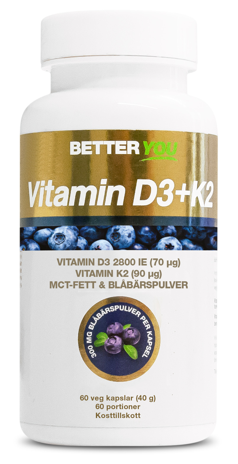 Köp Better You Vitamin D3+K2 60 kapslar | Apohem