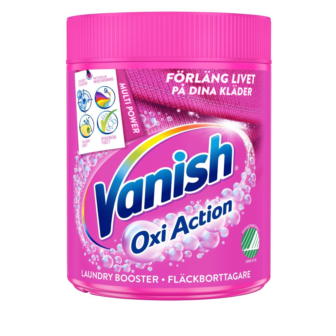 Köp Vanish Oxi Action Pink Multi Power Fläckborttagare 470g | Apohem