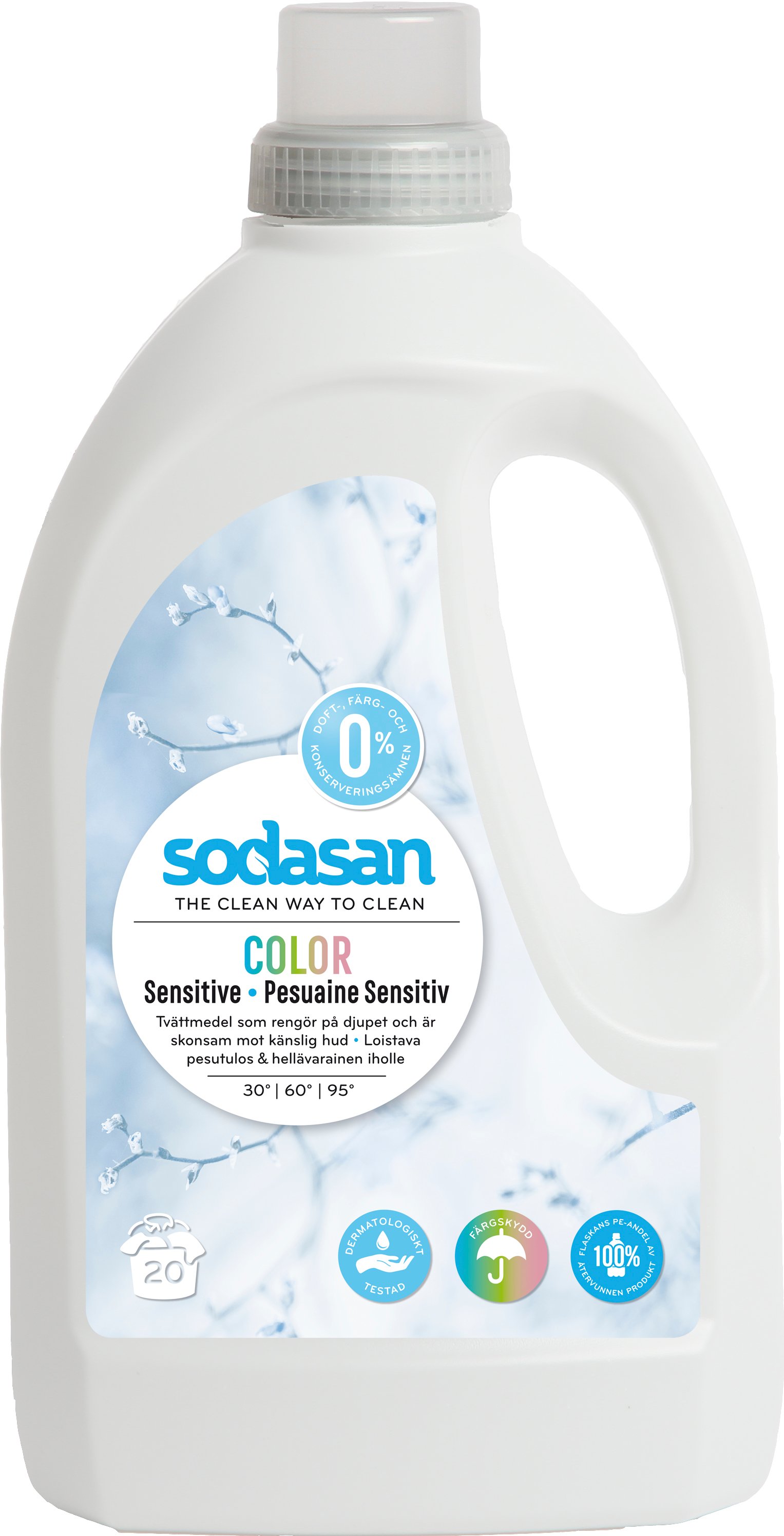 Köp Sodasan Tvättmedel Sensitive 1,5 l | Apohem