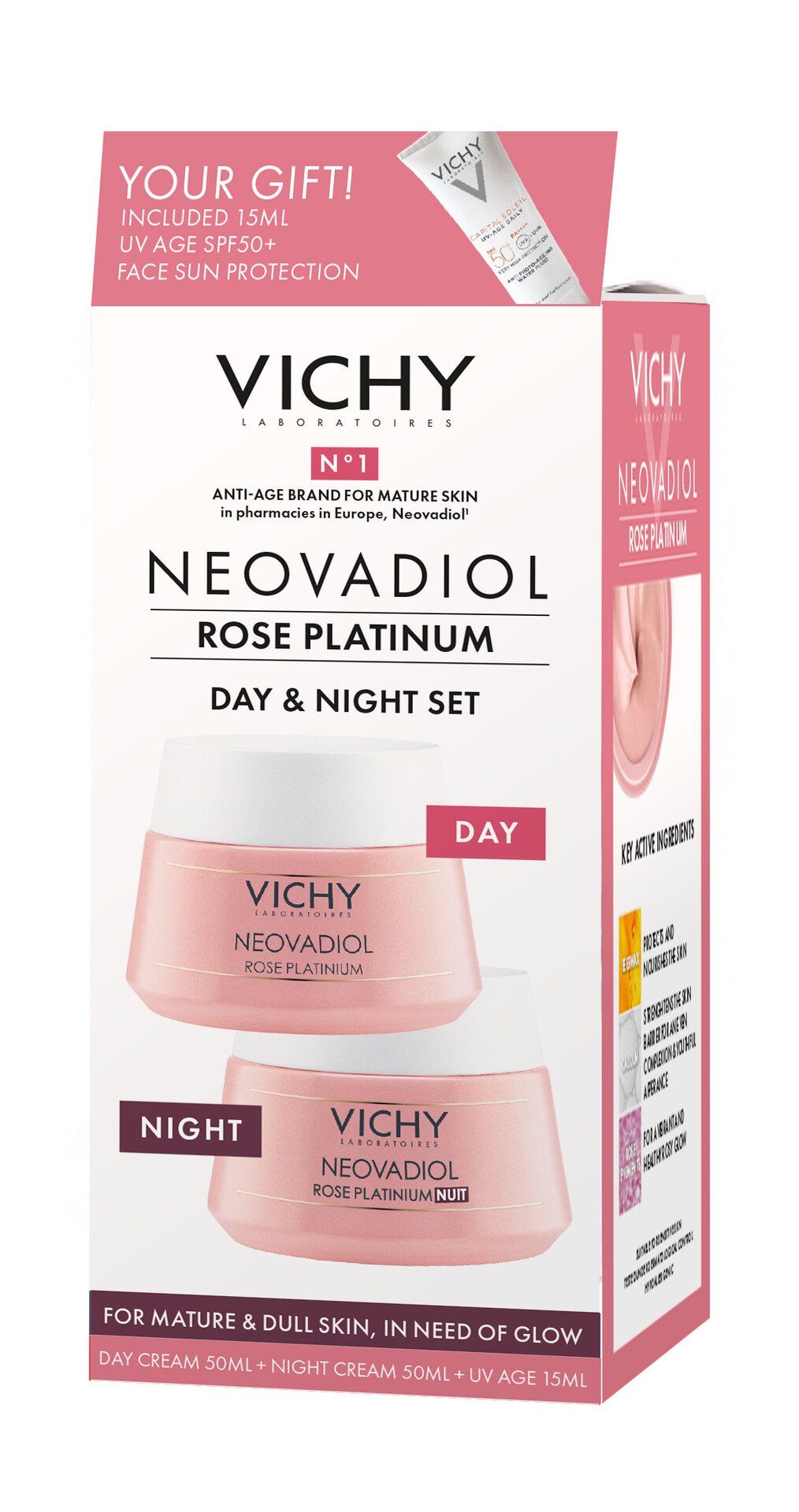 Köp Vichy Neovadiol Rose Platinum Day & Night set | Apohem
