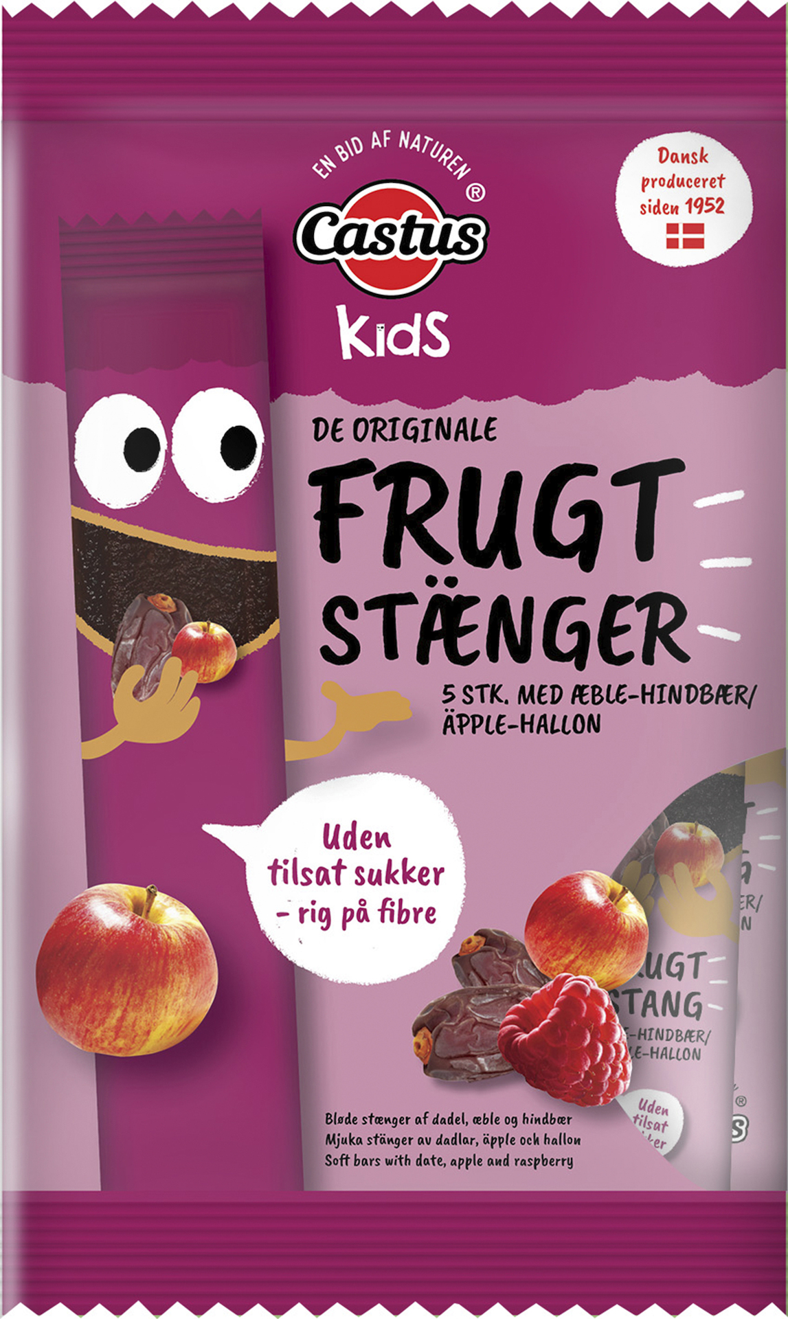 Köp Castus Kids Fruktstänger Äpple & Hallon 5 st | Apohem