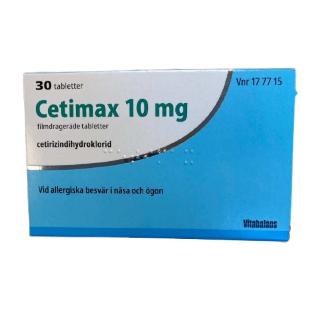 Köp Cetimax 10 mg filmdragerade tabletter 30 st | Apohem