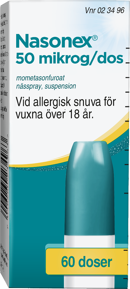 Köp Nasonex Nässpray suspension 50 µg/dos 60 doser | Apohem