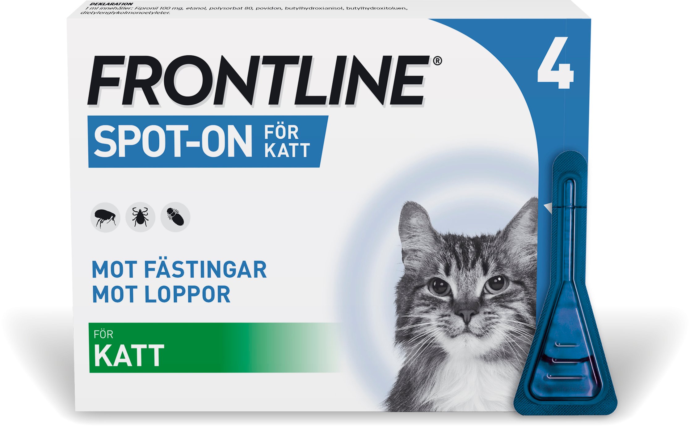 Köp Frontline Vet 100 mg/ml Spot-on Lösning 4 x 0,5 ml | Apohem