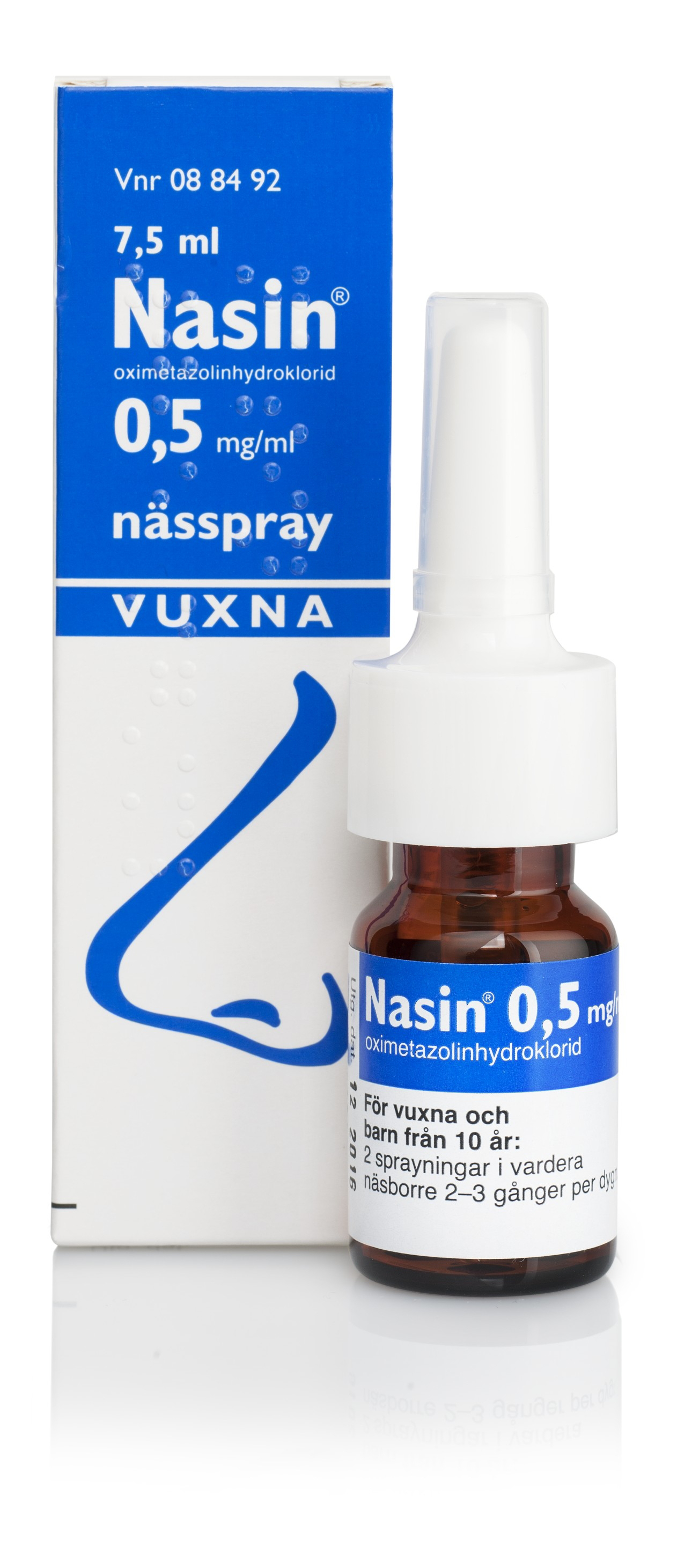 Köp Nasin Nässpray 0,5 mg/ml 7,5 ml | Apohem
