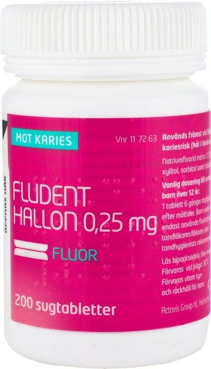 Köp Fludent Hallon 0,25 mg 200 sugtabletter | Apohem
