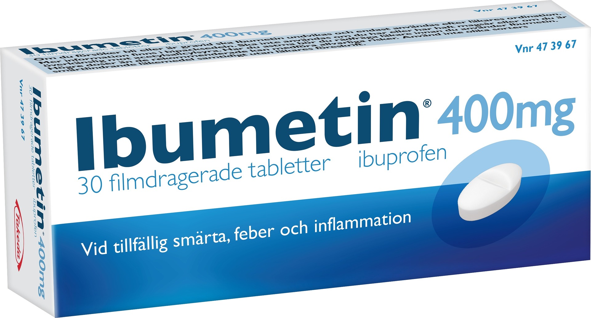 Köp Ibumetin 400mg Ibuprofen 30 tabletter | Apohem