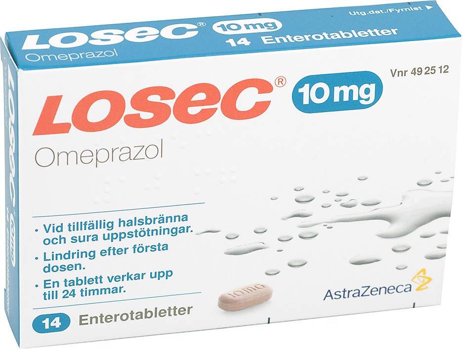 Köp Losec 10 mg Omeprazol 14 tabletter | Apohem