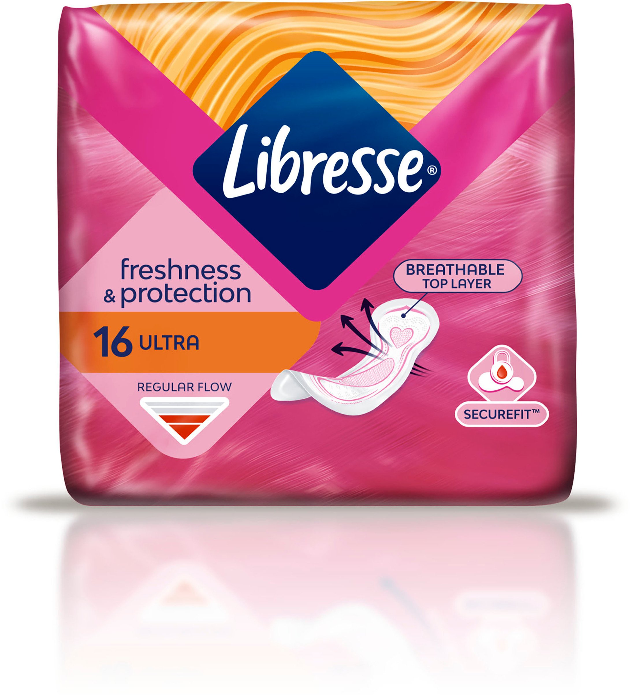 Köp Libresse Freshness & Protection Ultra Binda 16 st | Apohem