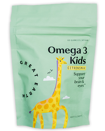 Köp Great Earth Omega 3 Kids Citronsmak Refill 60 tuggtablet | Apohem