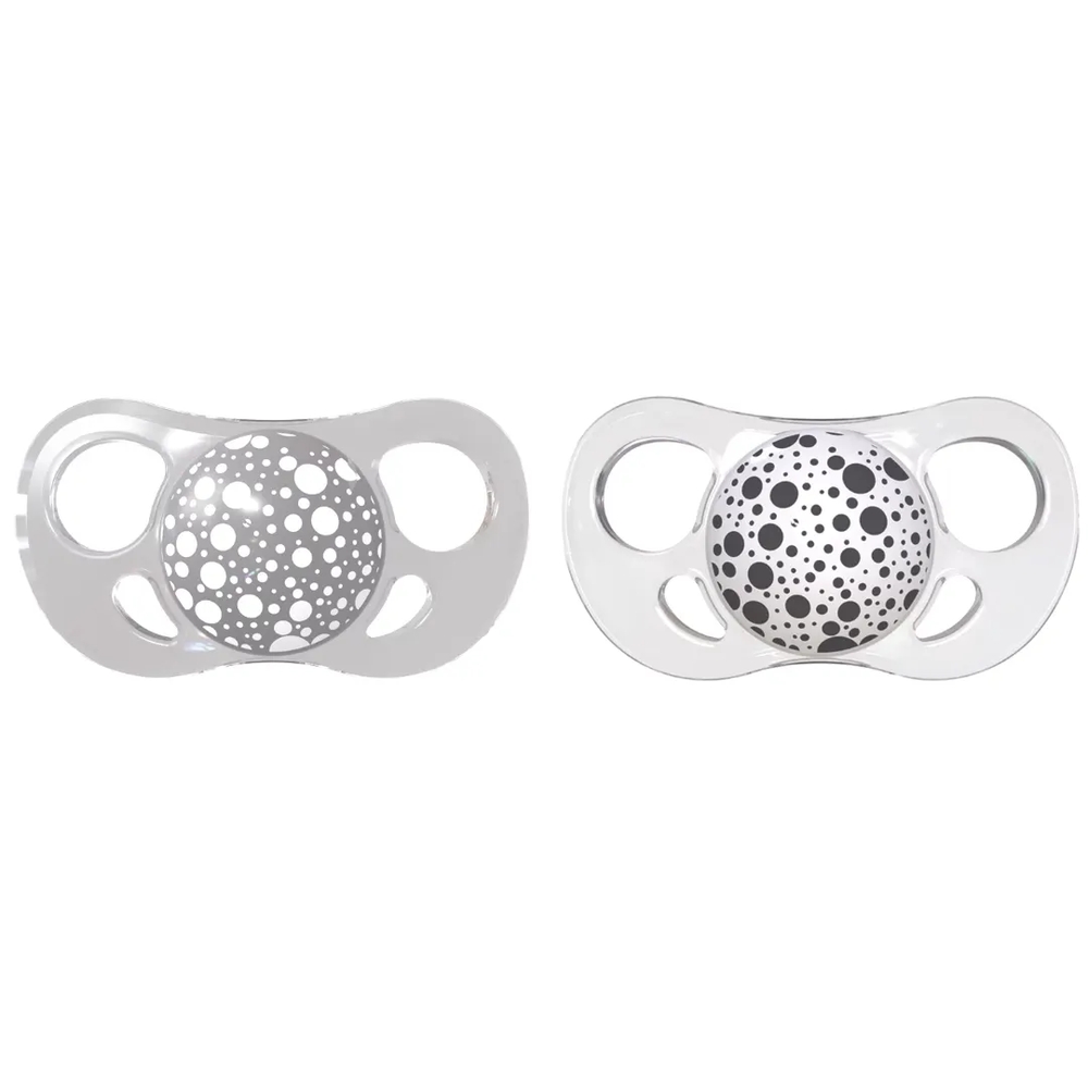 Köp Twistshake 2x Pacifier 6+m Pastel Grey White | Apohem